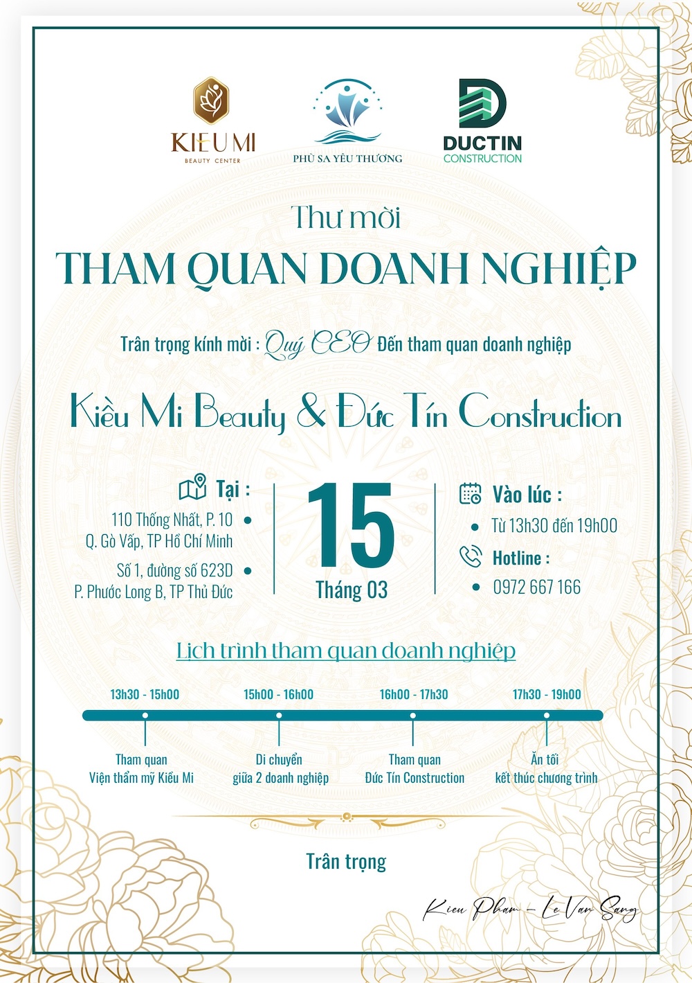 Tham quan doanh nghiệp Kieu Mi Beauty & Duc Tin Construction ...